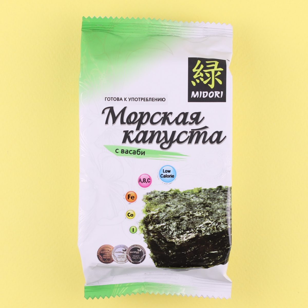 Морская капуста в чипсах с васаби - B12 VEGAN SHOP